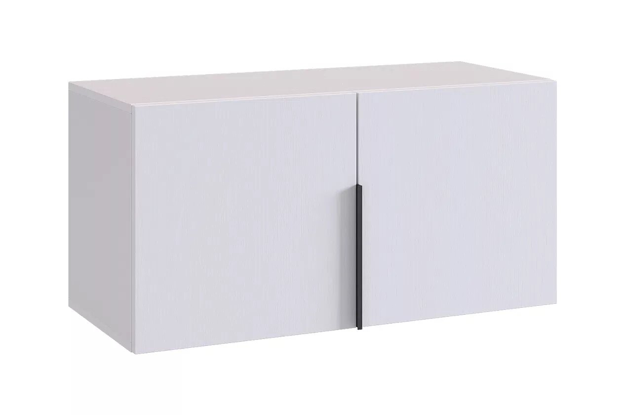 Антресоль двухдверная 800 «Баско», модульная, белое дерево (800х349х400)