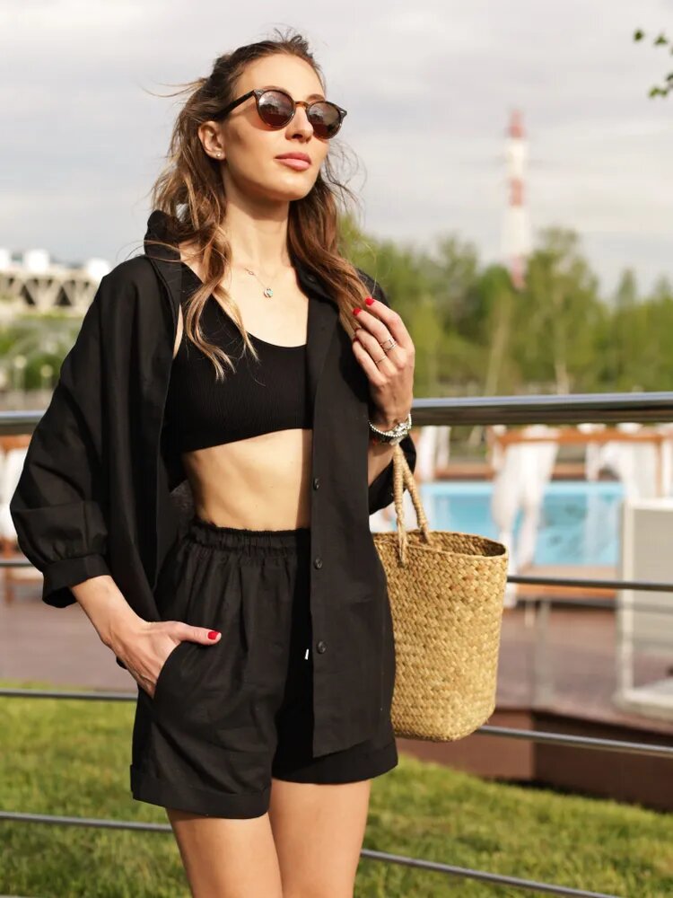 Костюм классический 37thAvenue Рубашка шорты летний