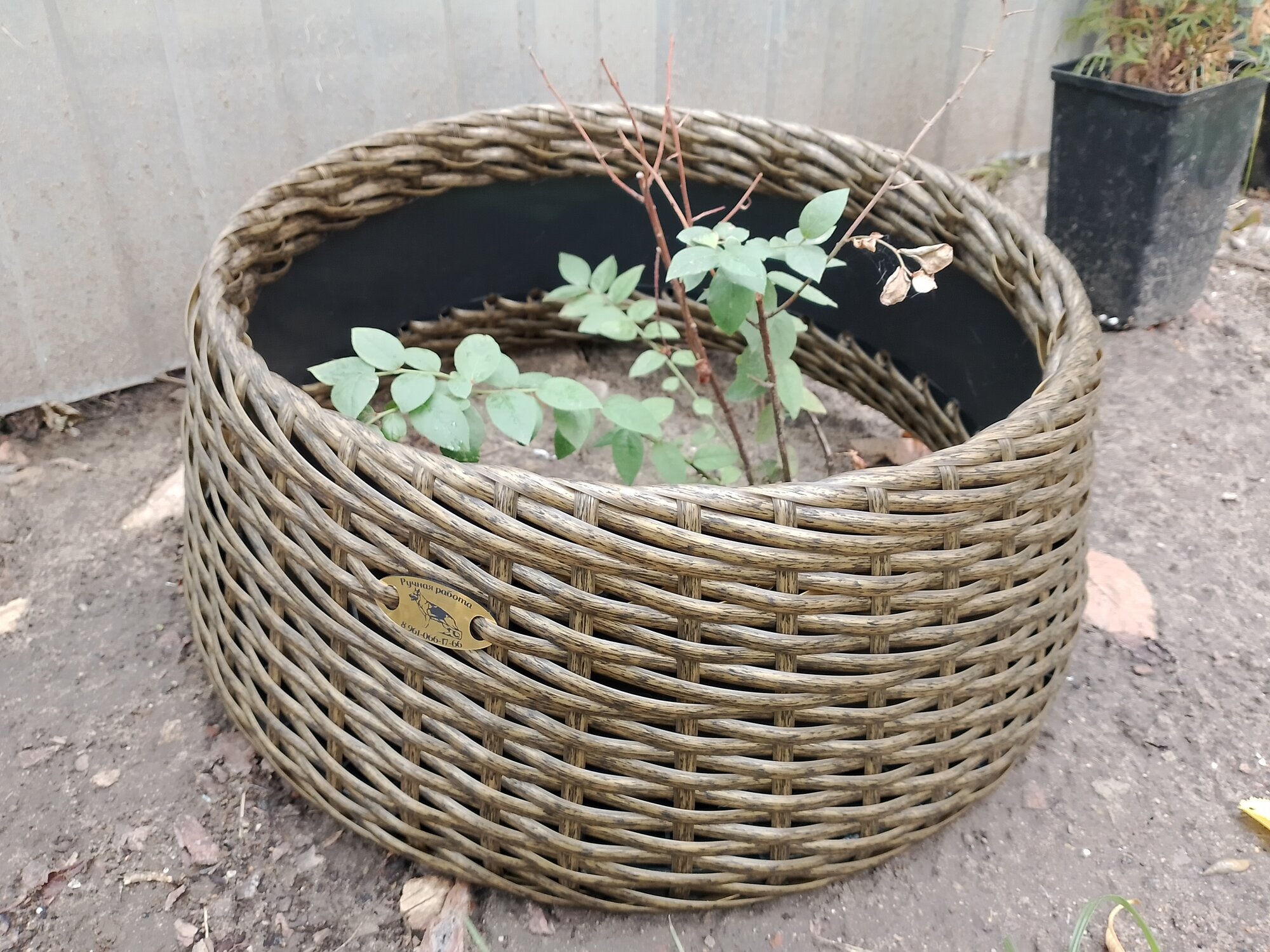 Юбка под новогоднюю елку/клумба искусственная из искусственного ротанга