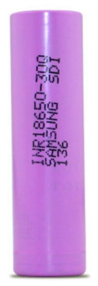 Аккумулятор Li-Ion 3000 мА·ч 3.6 В Samsung INR18650-30Q, с выводами, в упаковке: 1 шт.