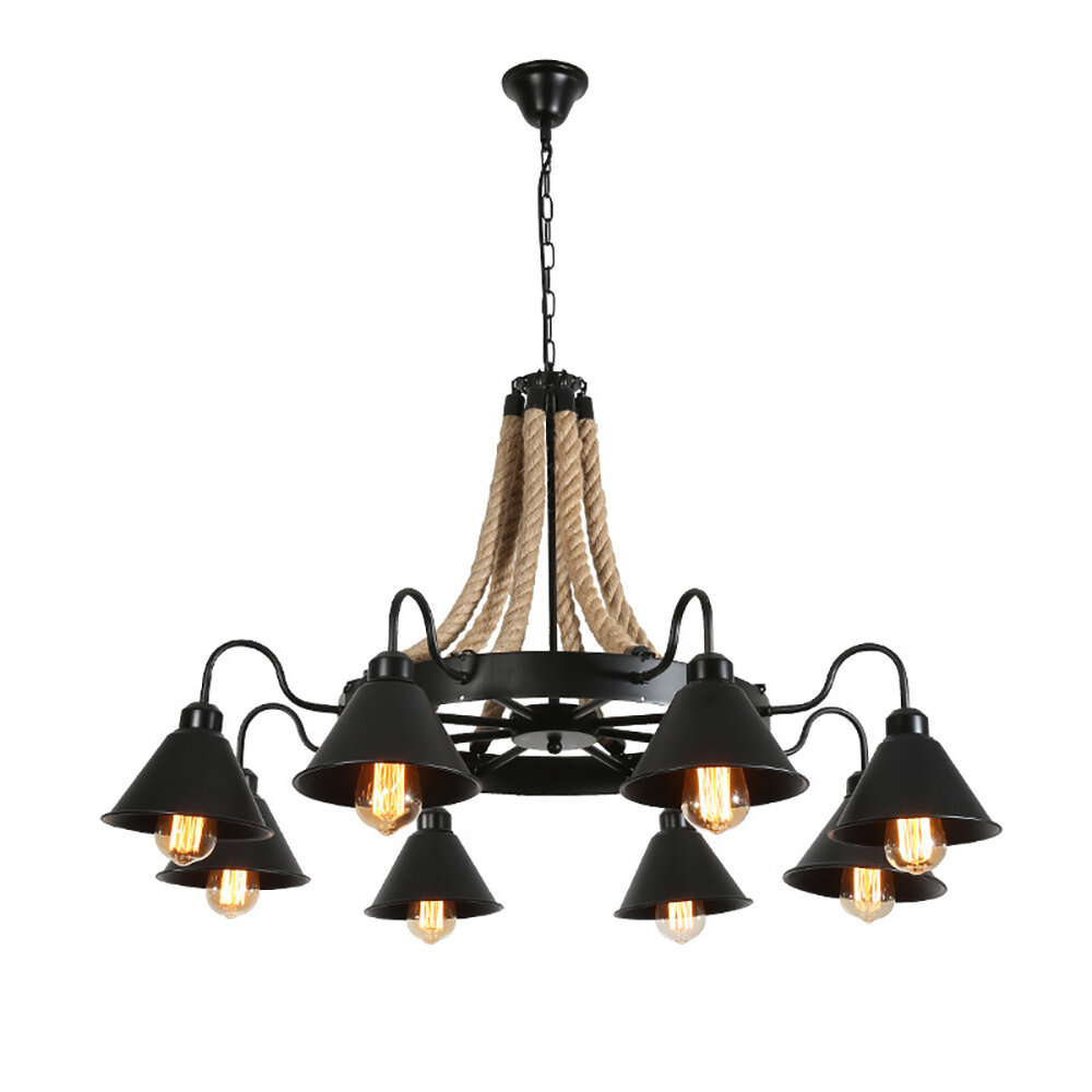 VТворческая индивидуальность, бар ресторан ретро, ностальгическая железная люстра * 8 голов