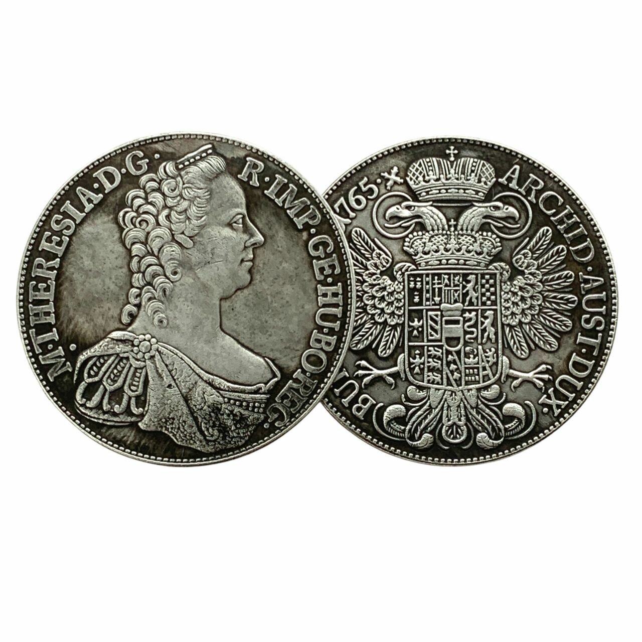 1 Талер 1765 года. Вена. Австрия. Средневековая Европа. Вес 28,3 гр , диаметр 41 мм. Коллекционная монета.