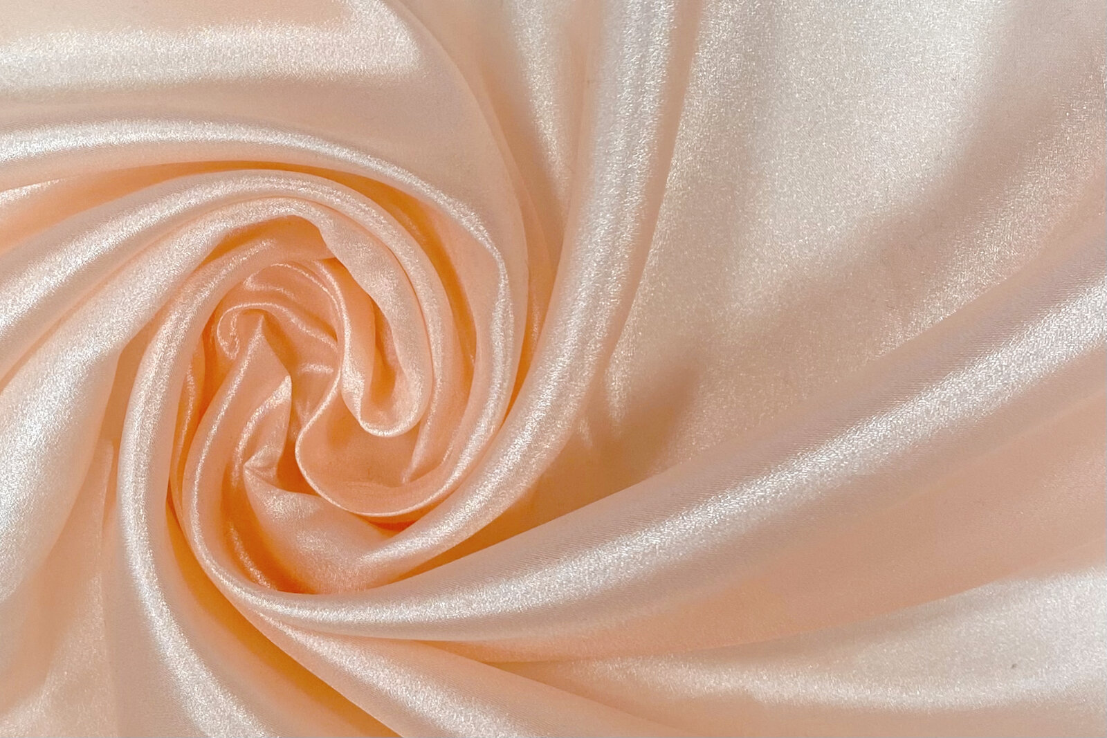 Ткань Органза креповая светло-персиковая, ш158см, 0,5 м