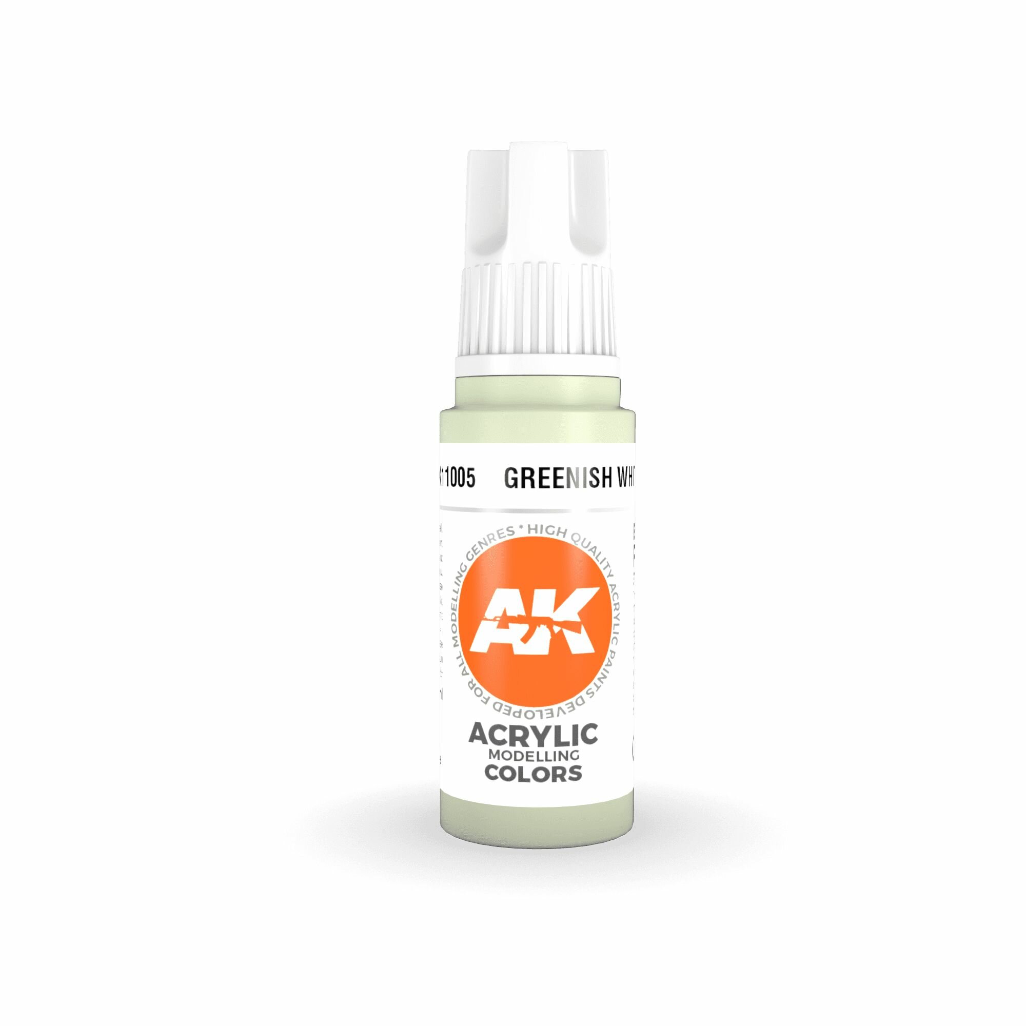 Краска акриловая AK INTERACTIVE Greenish White 11005 17ml