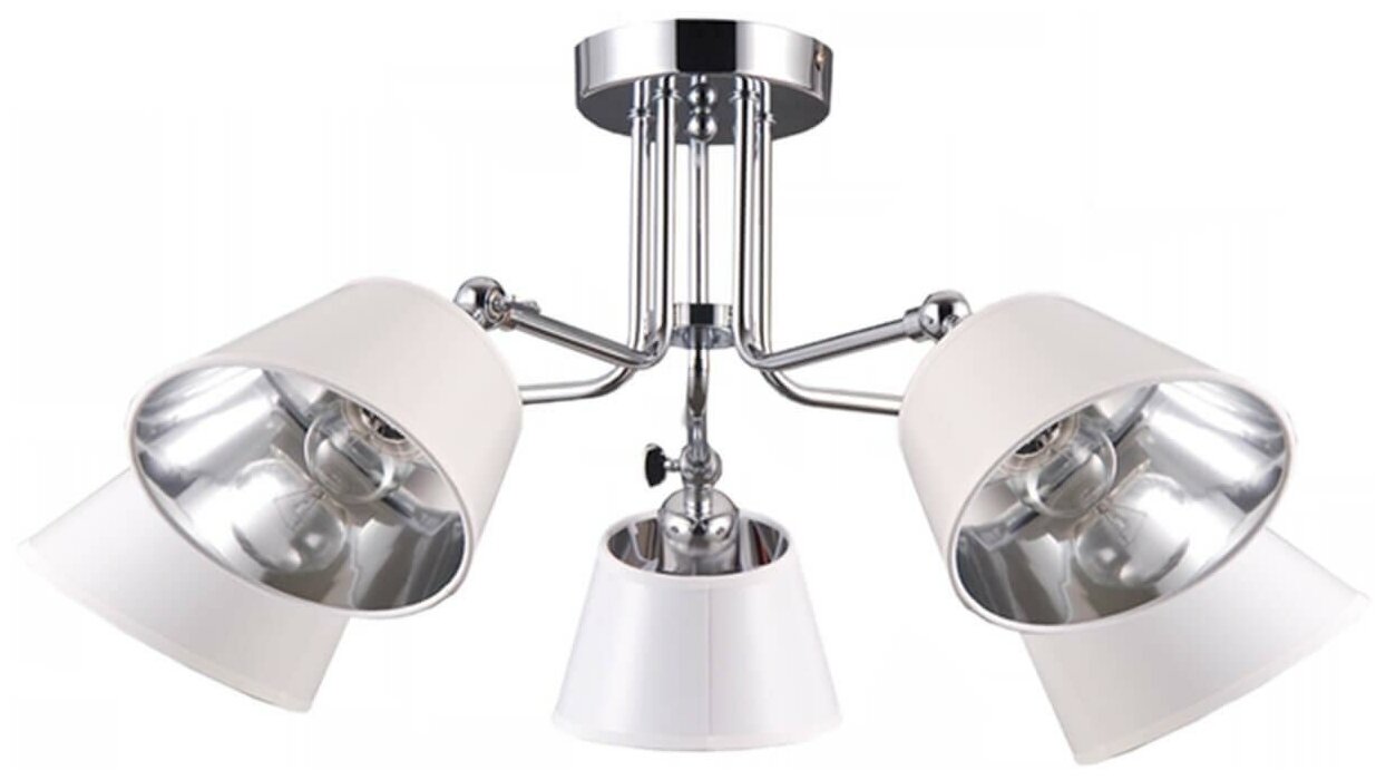 Потолочная люстра IMEX MD.77173-5-S WH+CH, 5 плафонов