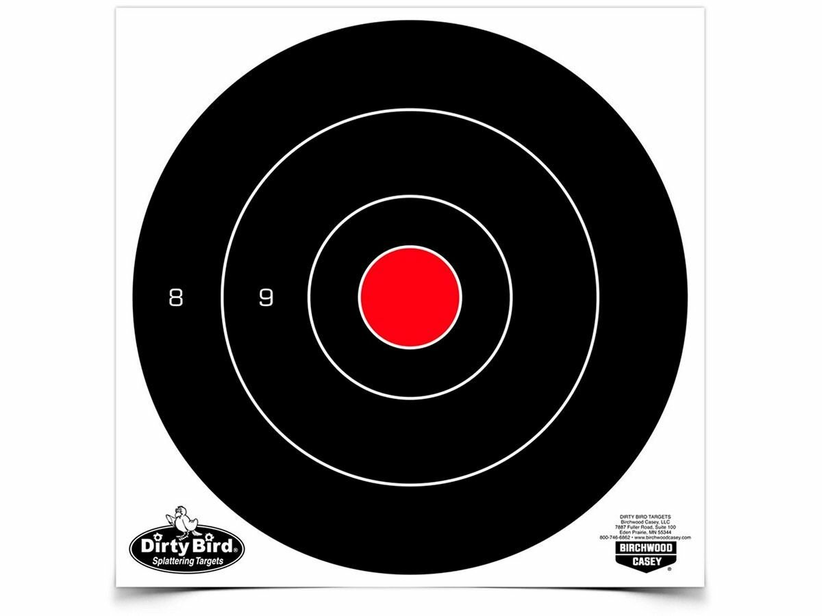 Мишень осыпающаяся Birchwood Dirty Bird Bull's-eye Target, 12", 12шт.
