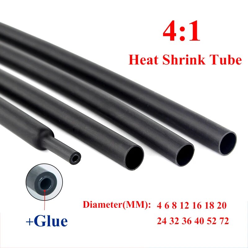 Термоусадочная трубка RIERPSI 4-72 мм 4:1 16mmx1.22 meter