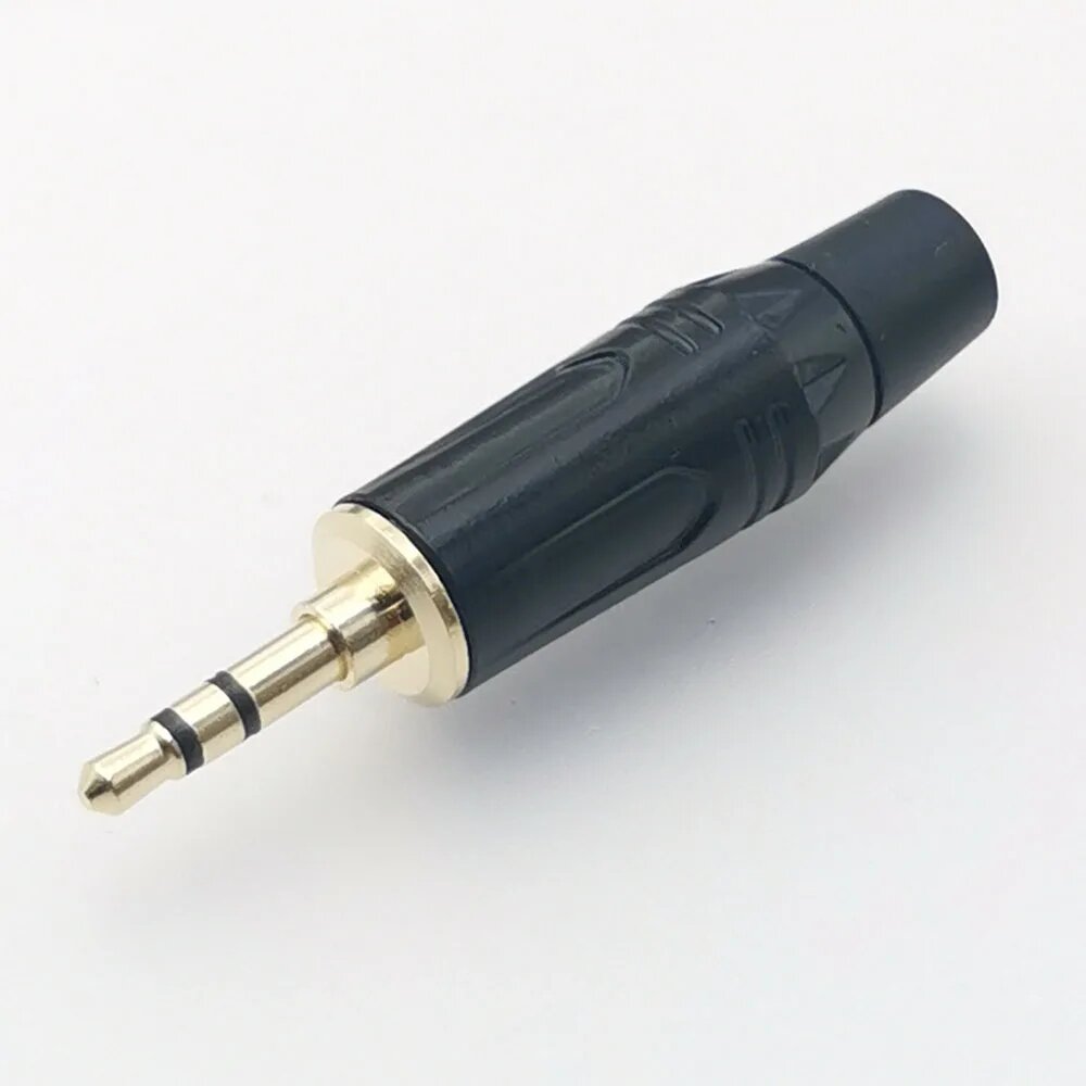 1 шт. 3,5 мм 3-полюсный стерео аудио штекер позолоченный паяльник 3-контактный 3,5 мм стерео штекер «сделай сам» разъем для наушников Проводной разъем B-Black