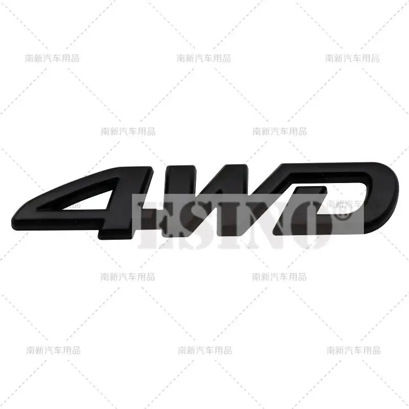 4WD значок на багажник, черный