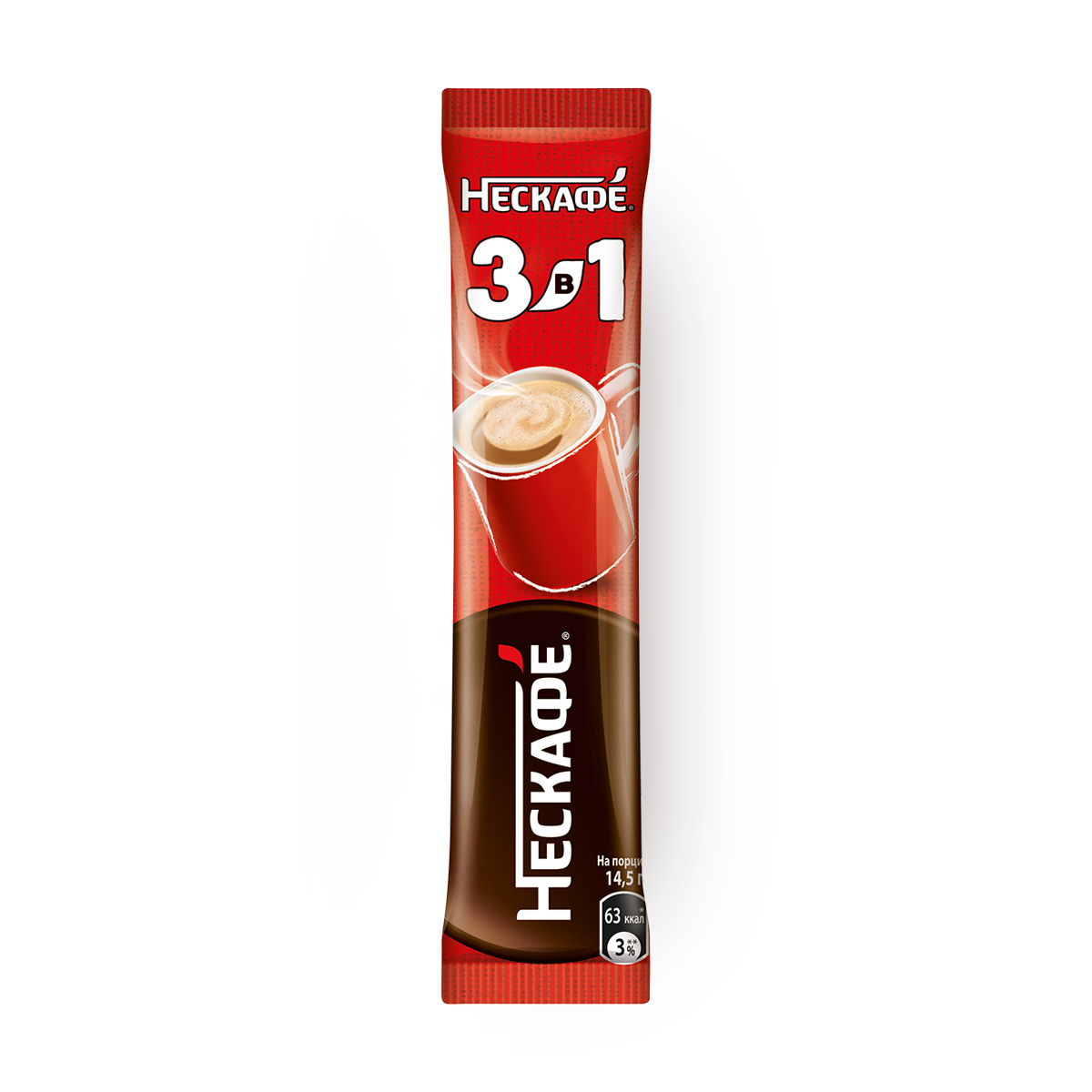 Кофейный напиток 3в1 NESCAFE "Классик", порционный, 14,5 грамм