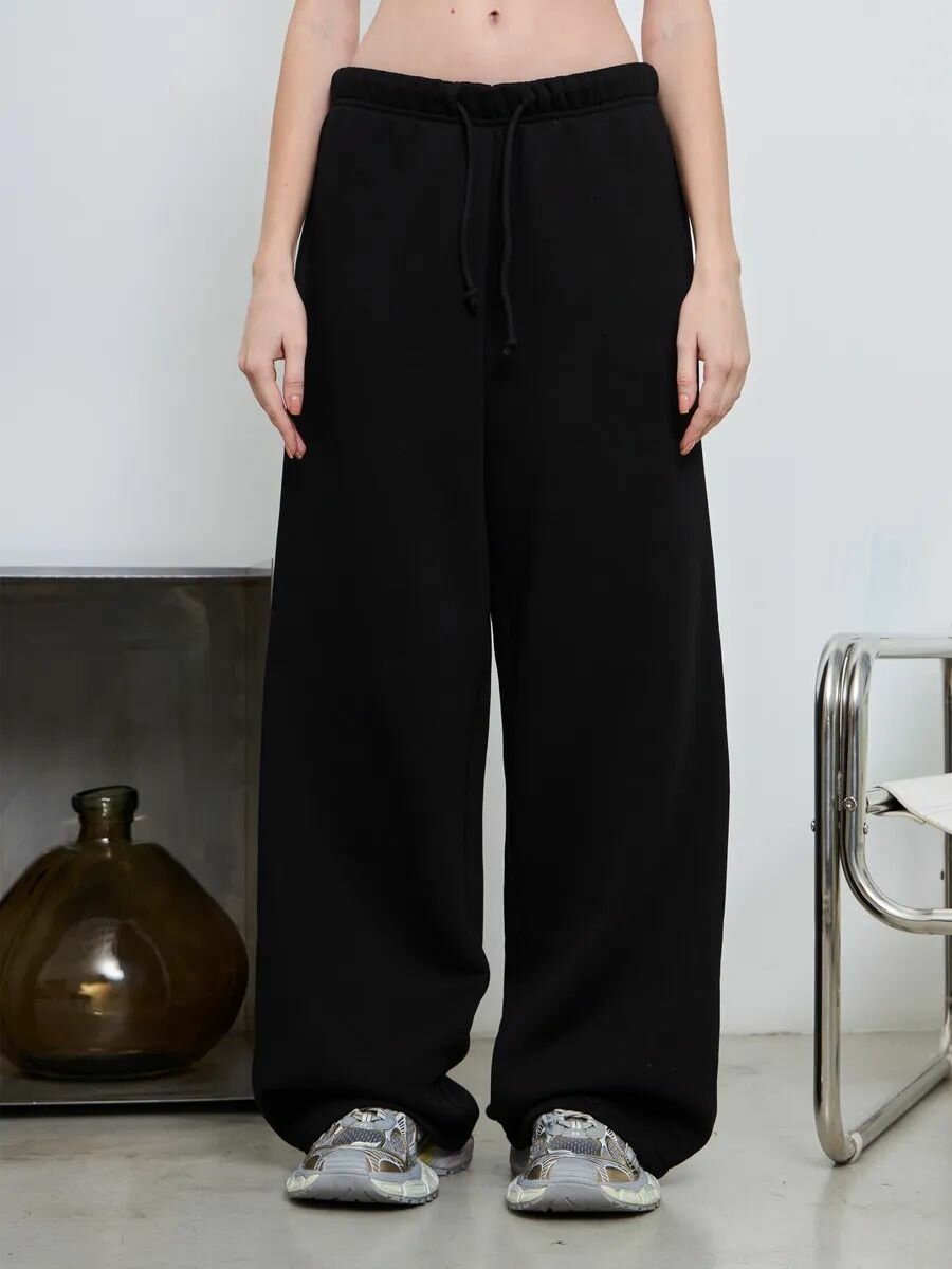 Брюки палаццо палаццо с начесом