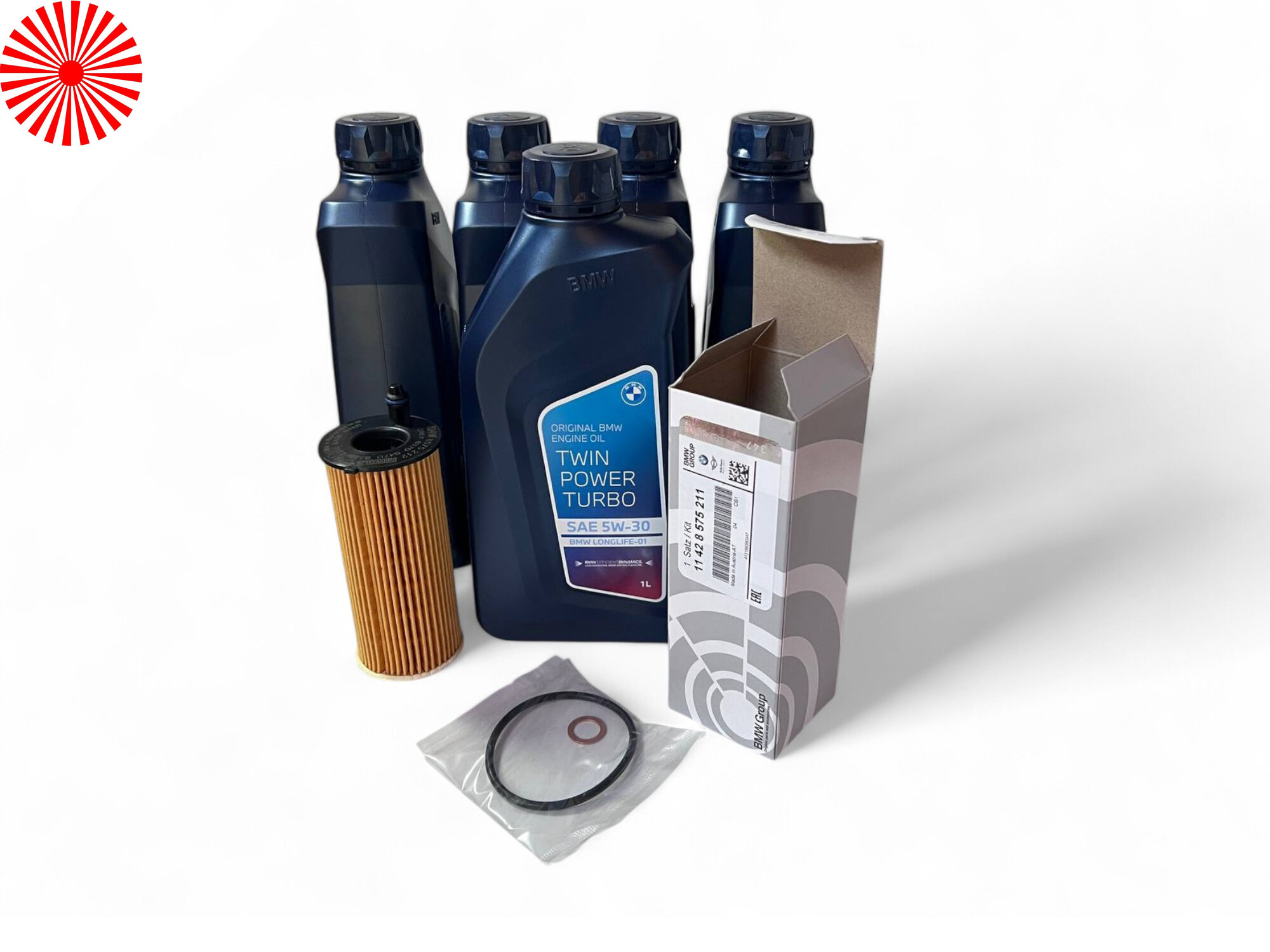 Моторное масло BMW LL01 5W-30 5L + масляный фильтр 11428575211
