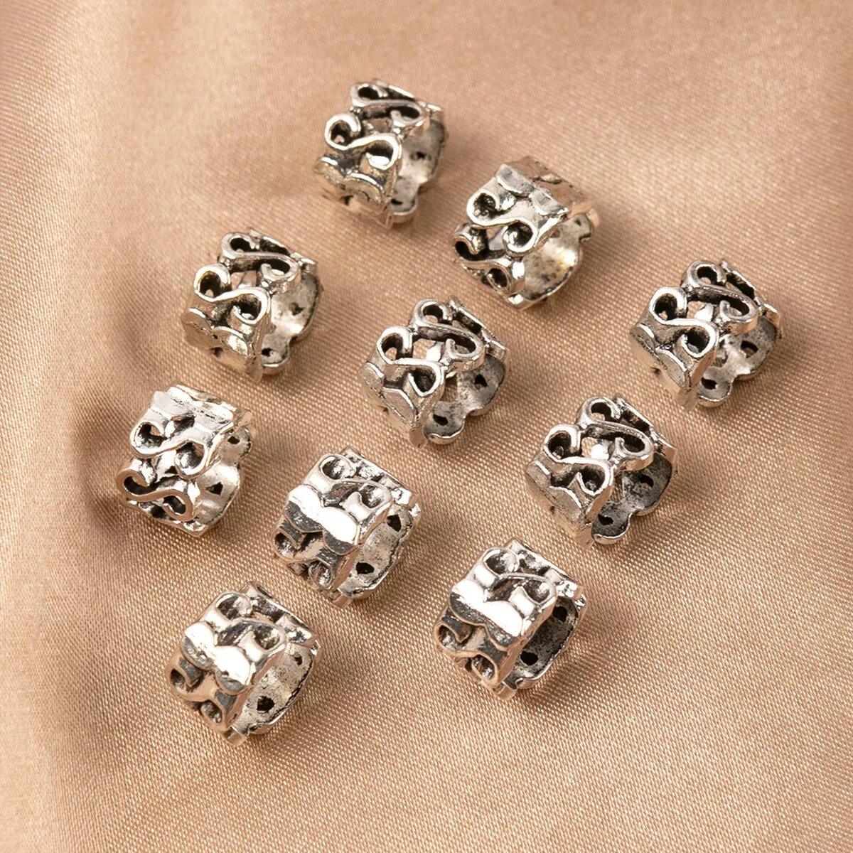 Металлические аксессуары для дредов 5-50 шт. 10pcs NO.8