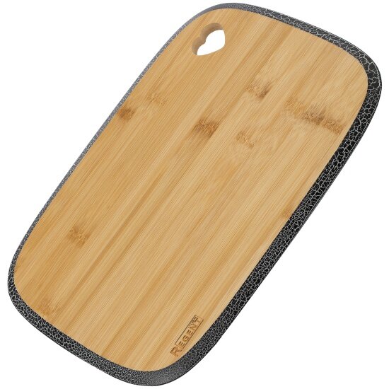 Доска Regent Inox Linea Bamboo разделочная прямоугольная, окантовка чёрная с белым, 35.5х25х1,2 см (93-BM-8-01.2)