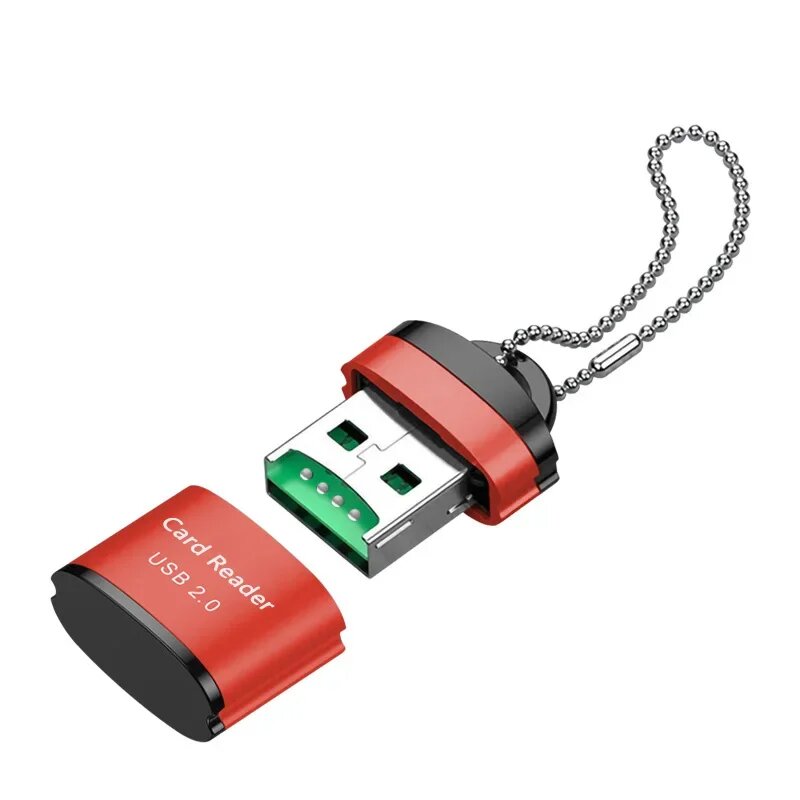 Kebidu мини-кардридер SD/TF USB 2.0 Red