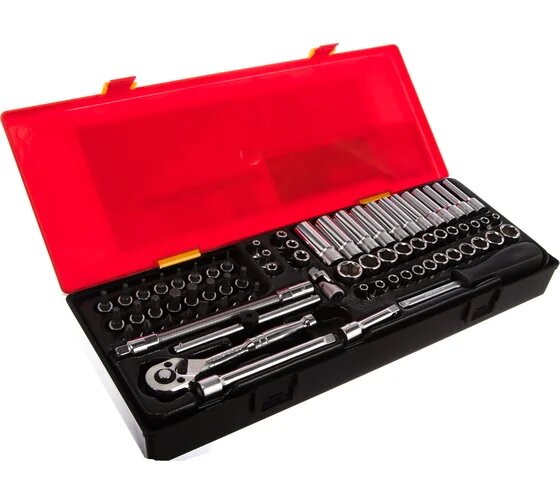 Набор шестигранных торцевых головок 1/4 в кейсе 73шт JTC-K2731