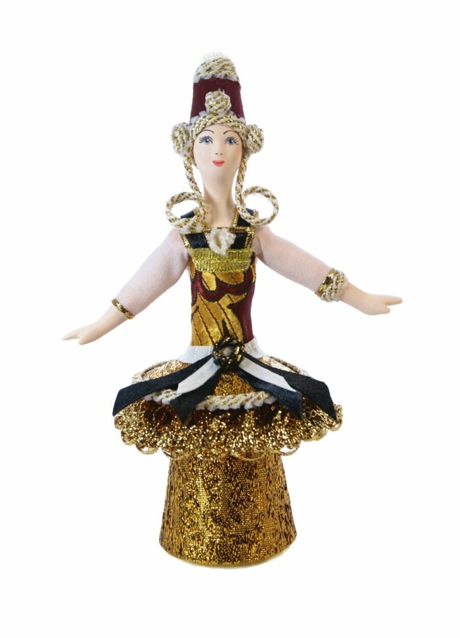 Кукла-шкатулка в костюме по балетным мотивам Бакста