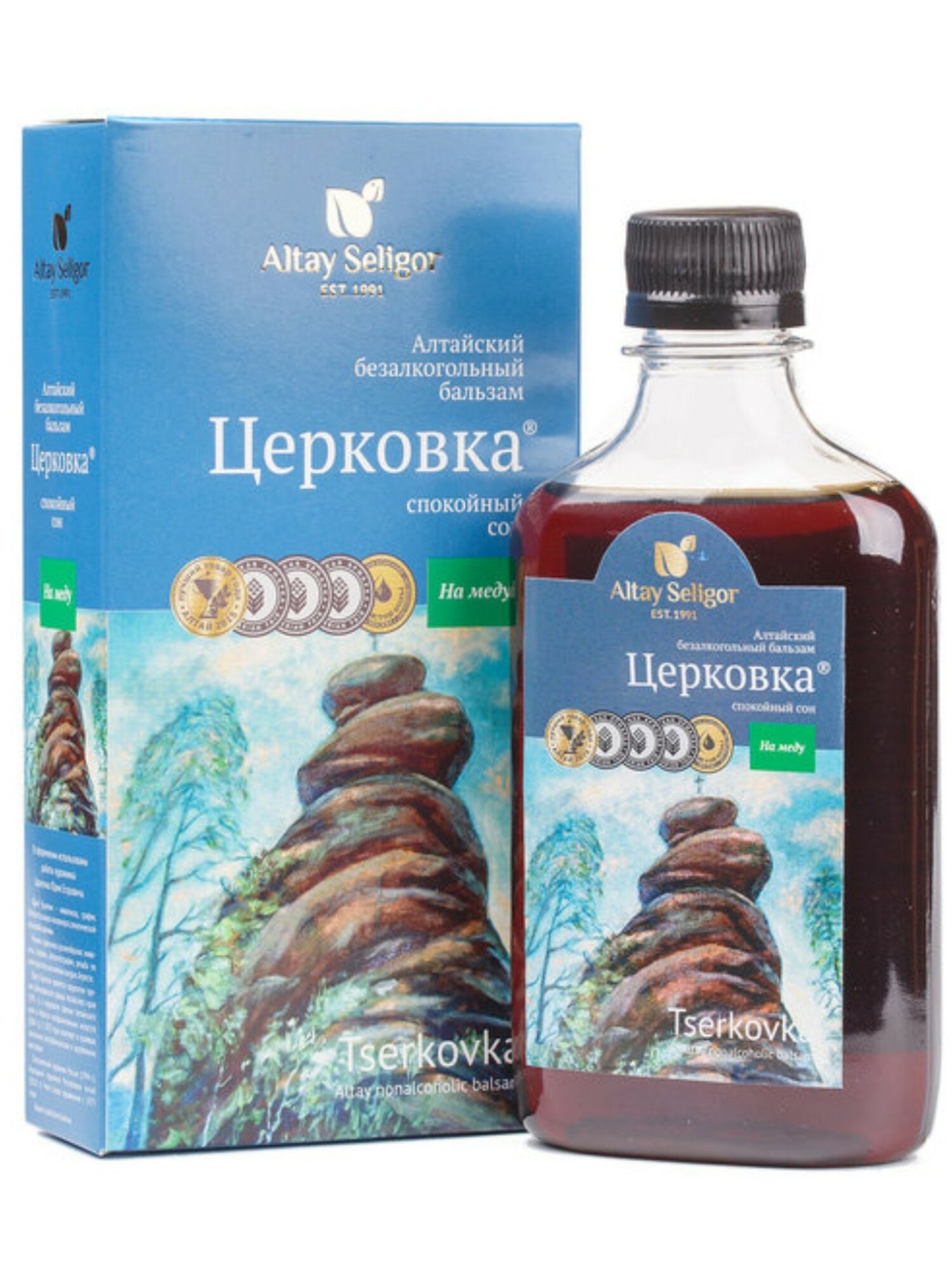 Алтайский безалкогольный бальзам Altay Seligor Церковка, медовый, 250мл