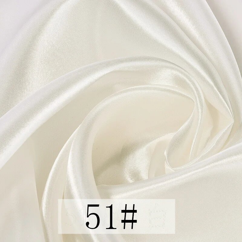 Атласная ткань Amyries 50x150 см Белый, 50cmX150cm, 51