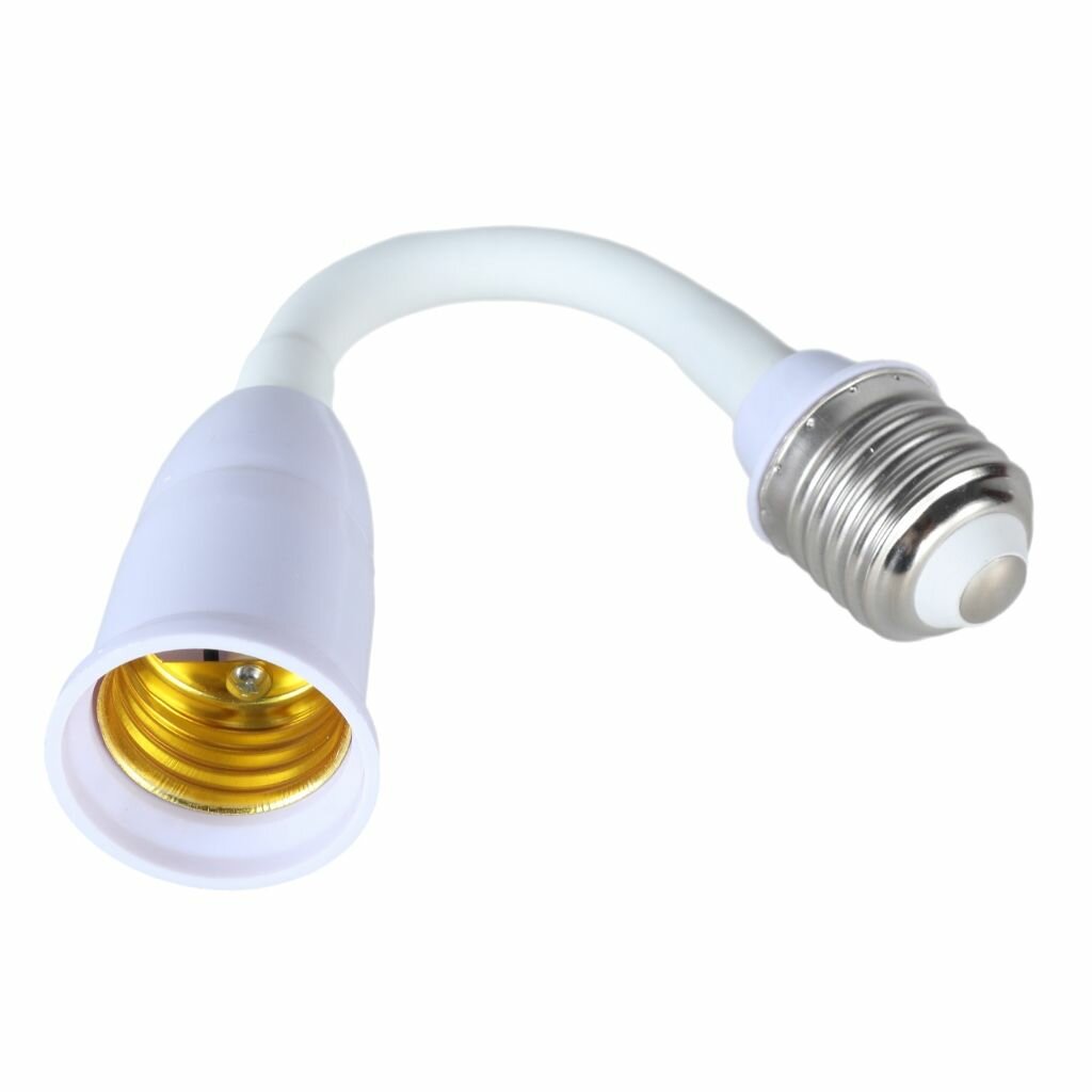 Удлинитель с резьбовым отверстием E27 универсальный удлинитель белого резинового шланга-18 см