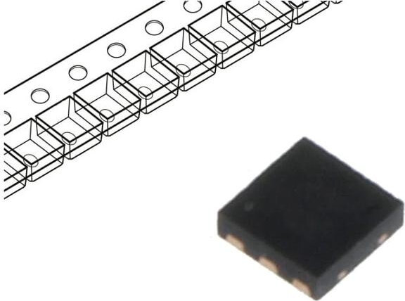 Стабилизатор напряжения TEXAS INSTRUMENTS LP5912-3.3DRVR IC: voltage regulator LDO, fixed 3.3V 500mA WSON6 SMD 2П Ch: 1 1шт