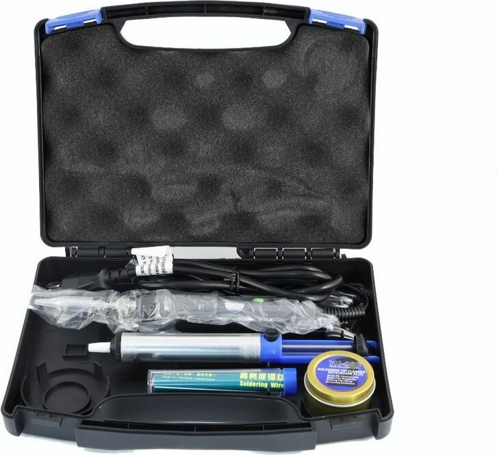 Набор ELEMENT ELEMENT 947-III Набор для паяльных работ: паяльник оловоотсос пинцет очиститель 1шт