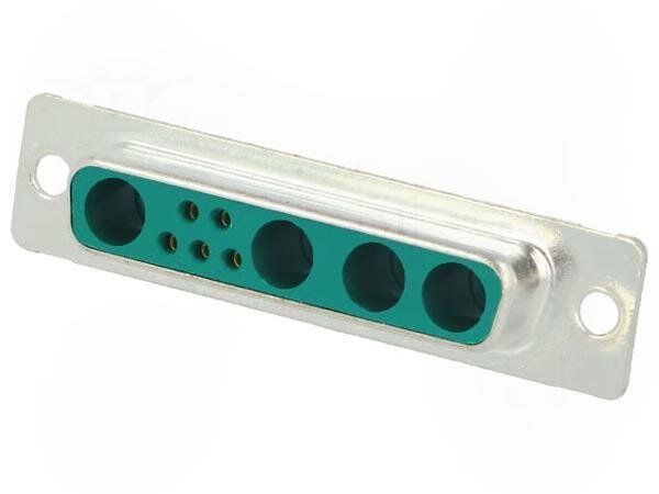 Разъем CONEC DHPS25F-9/4 "Мама", PIN 9, на провод, серебристый, 1 шт