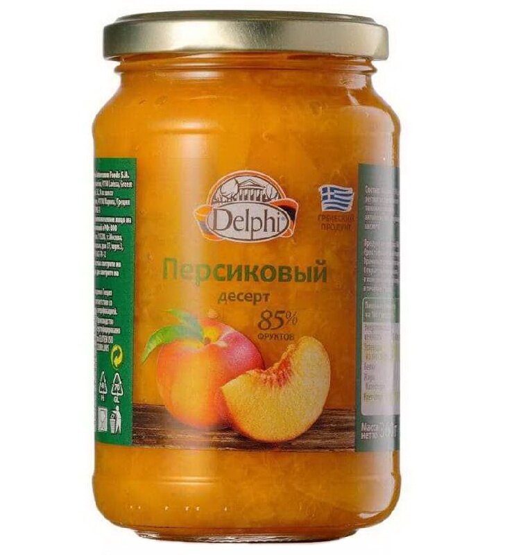 Десерт DELPHI персиковый /стекло/ 360г