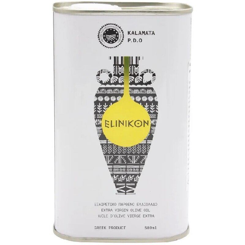 Масло ELINIKON оливковое EVOO KALAMATA P.D.O. AC <0,5 /жесть/ 500мл