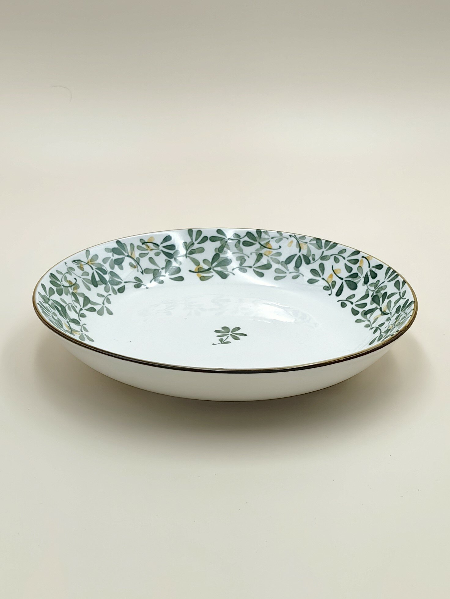 Тарелка 20 см. "Япония" зеленый декор (зеленый)