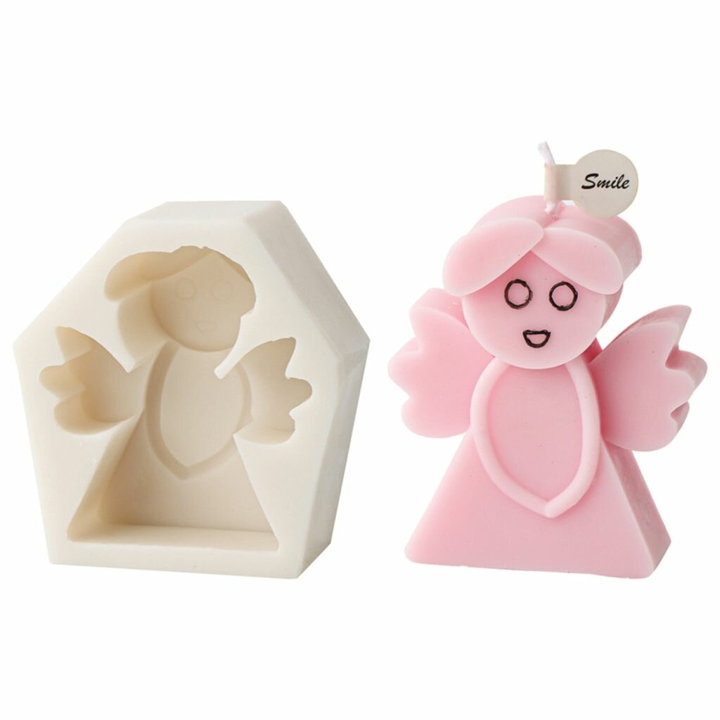 Прочные силиконовые формы для мыла, свечей, рукоделия, в форме ангела, идеальный подарок любителей рукоделия своими руками