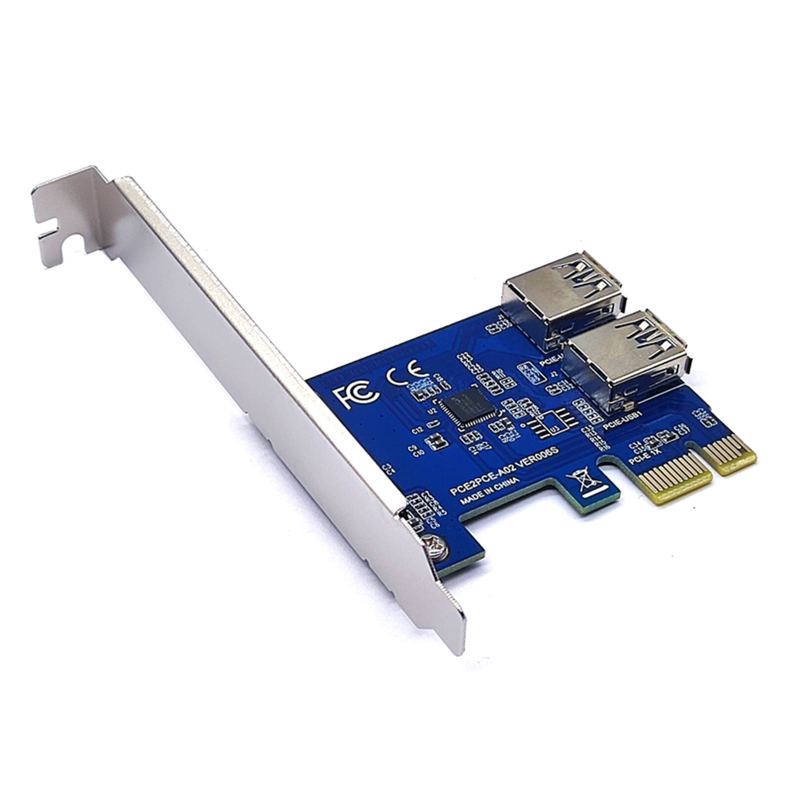 Для майнинга PCIE Sata PCI-E Адаптер с 2 портами Sata 3,0 6 Гбит / с Контроллер PCI для Express X1 на Sata 3 Карты расширения Ri
