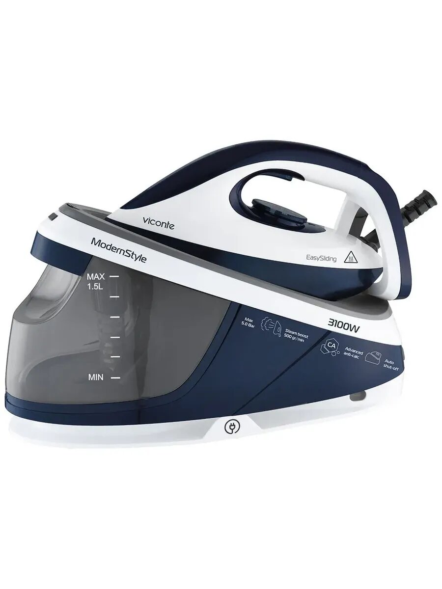 Парогенератор Viconte VC-4321 3100Вт 1,5л темно-синий