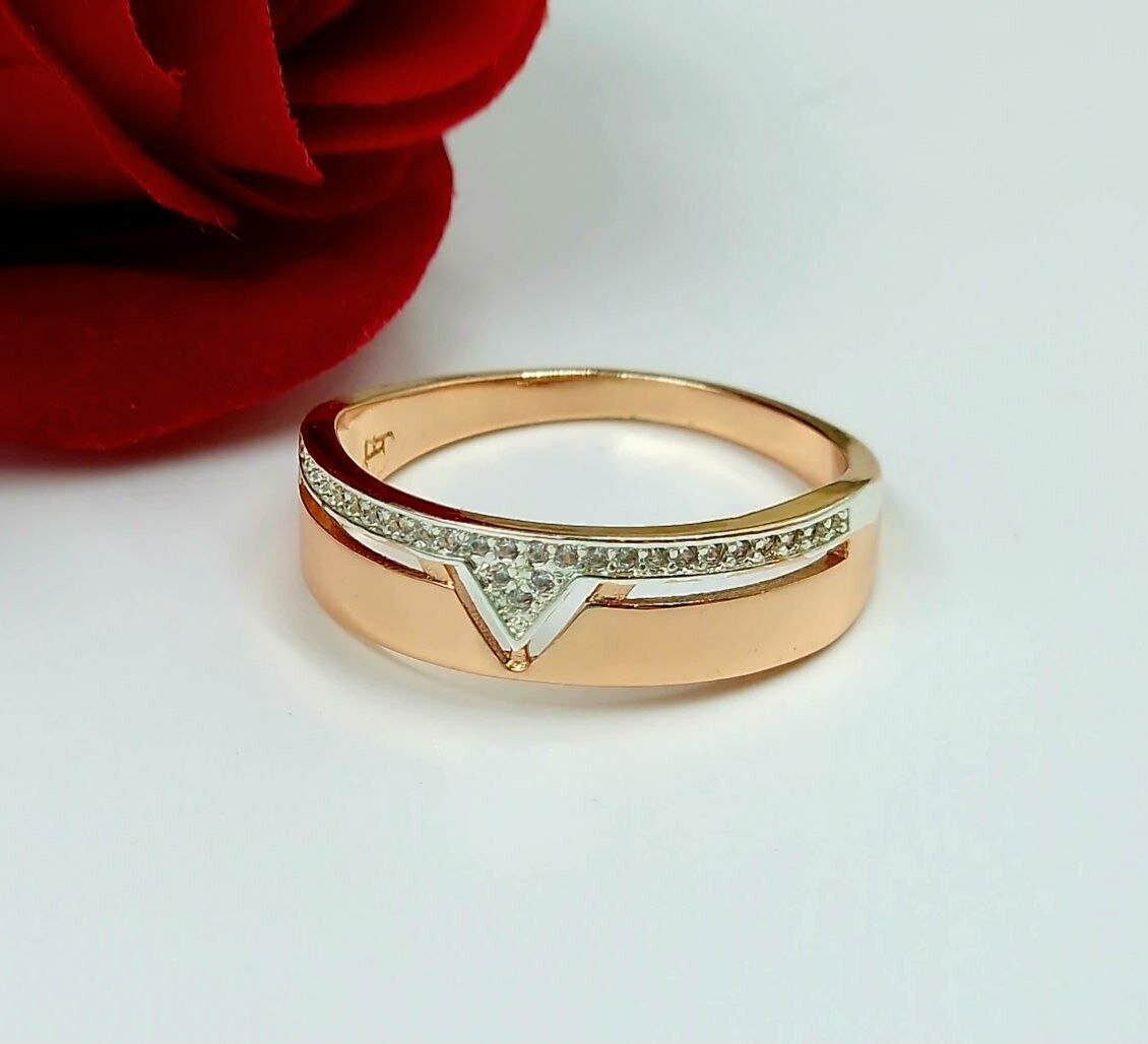 Кольцо помолвочное, фианит