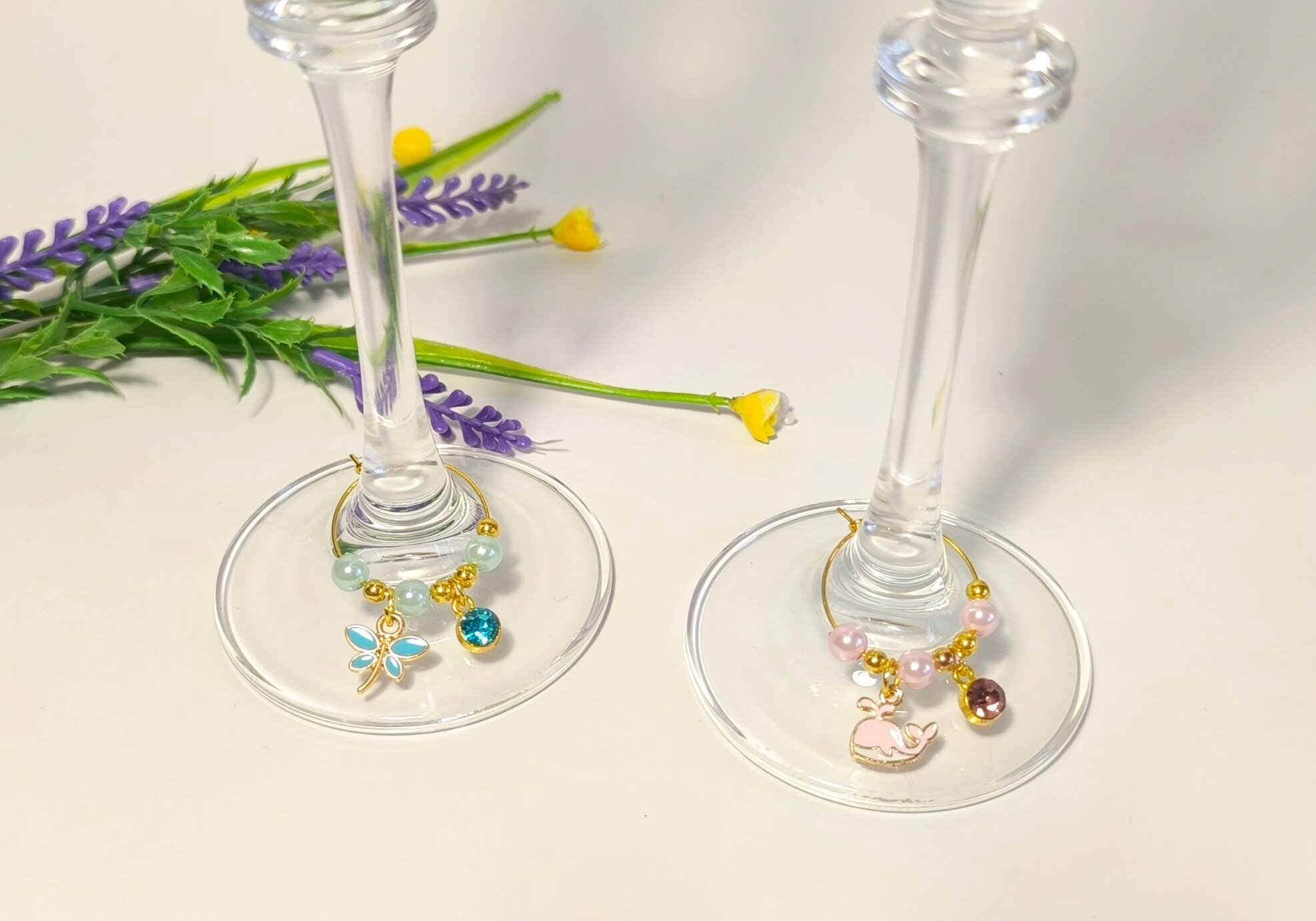 Маркеры для бокалов "Праздничные" "Стрекоза"