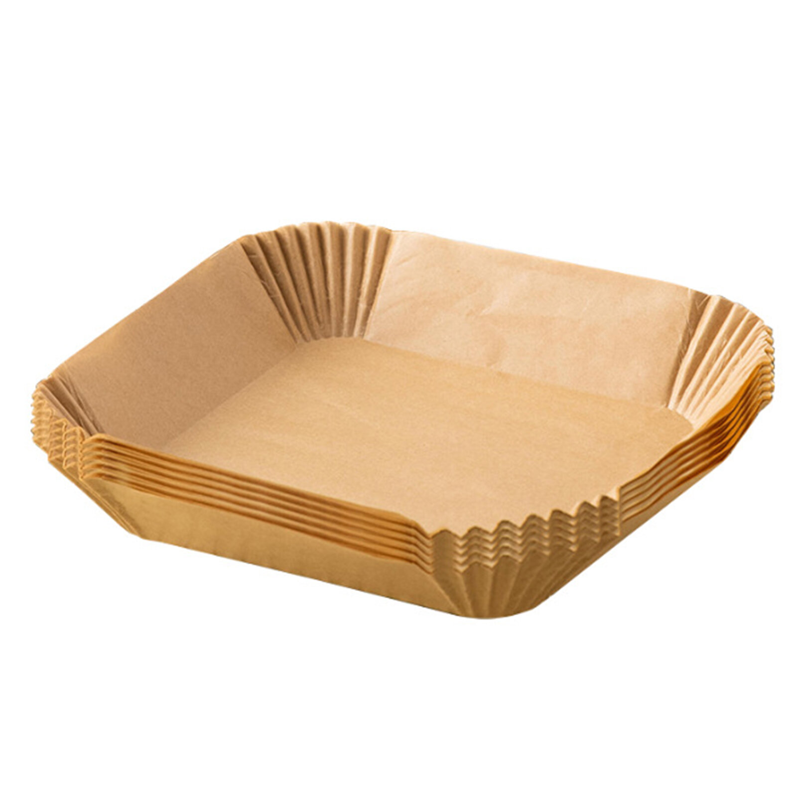 Коробка из 50 штук, бумага для фритюрницы, бумага для силиконового масла, квадратная бумага для выпечки, противень для маслопоглощающей бумаги - 50шт