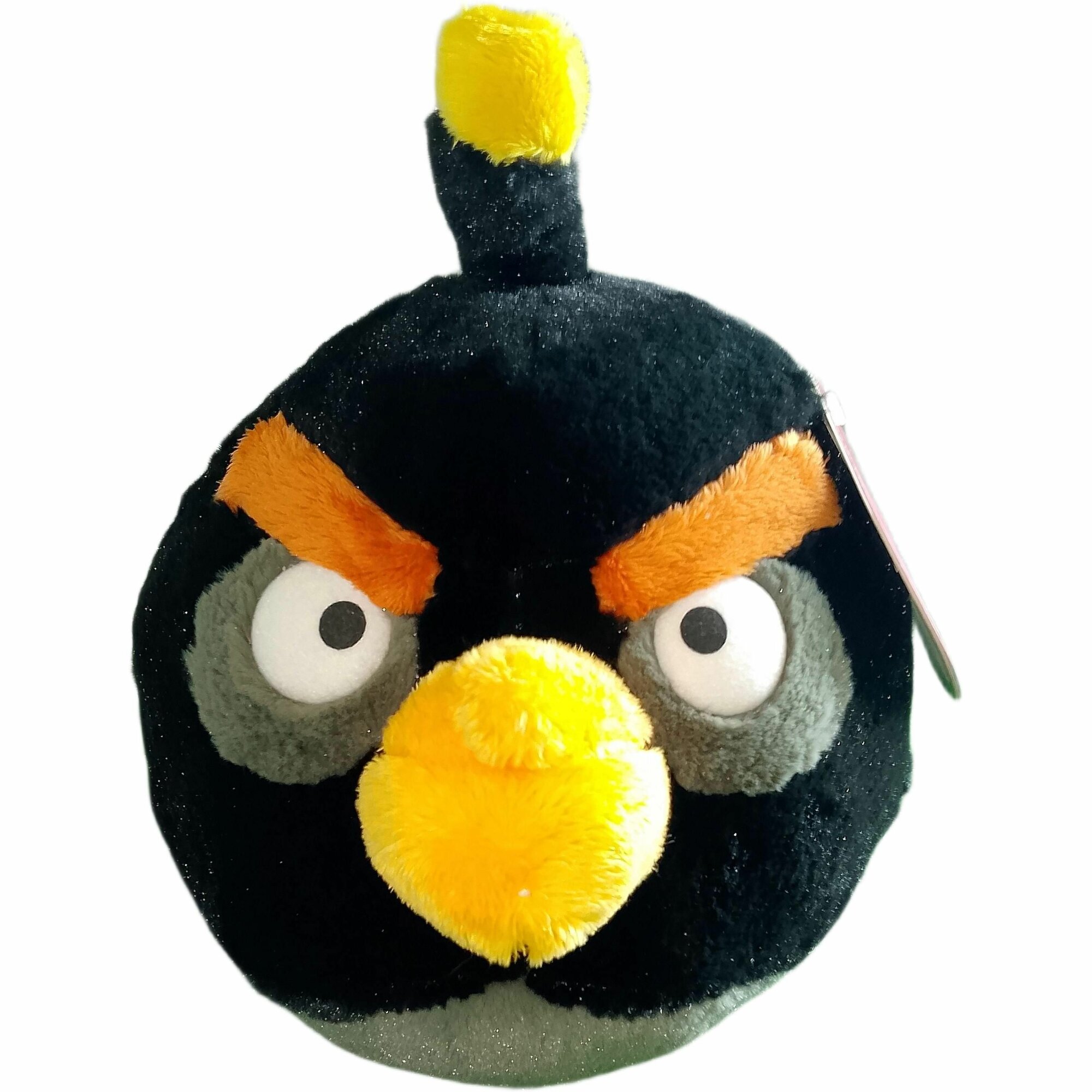 Мягкая игрушка Angry birds bomb / Энгри Бёрдс черная птица 20см.