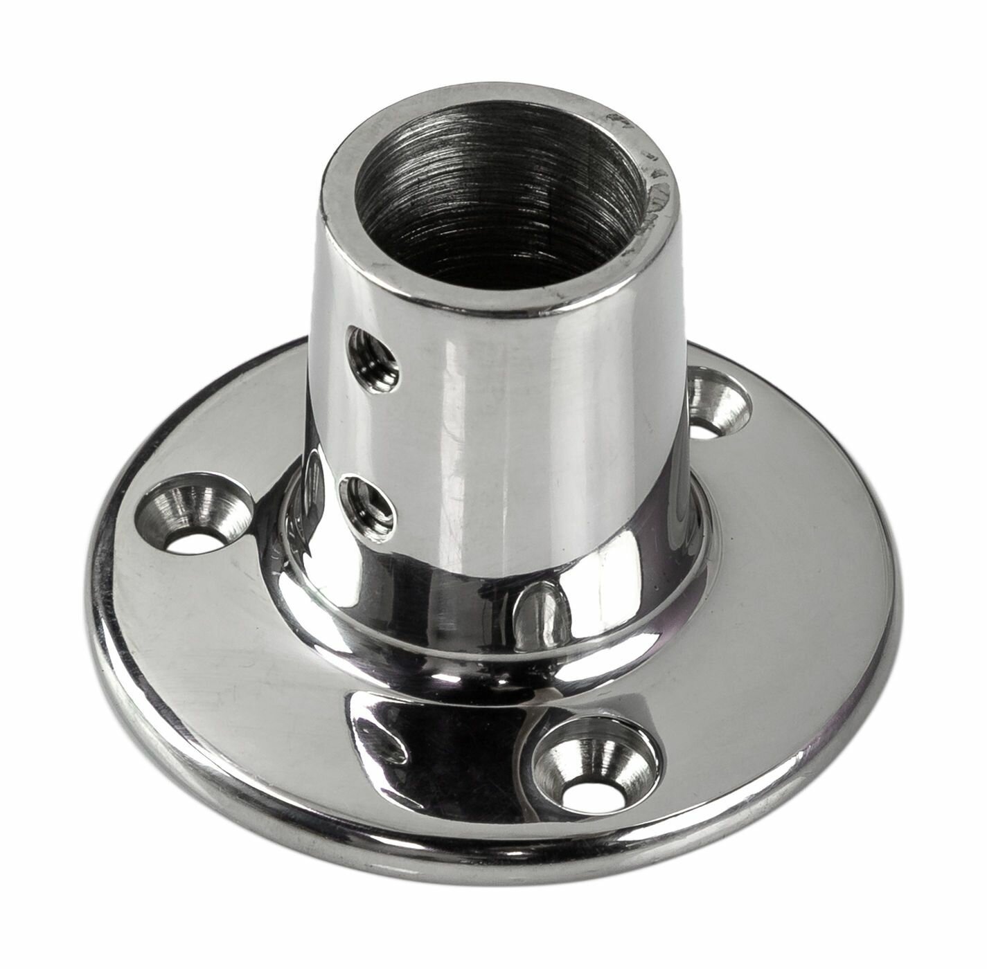 Основание стойки леера Kofuku круглое, для трубы диаметром 7/8" (22.2 мм), 90 гр, нержавеющая сталь