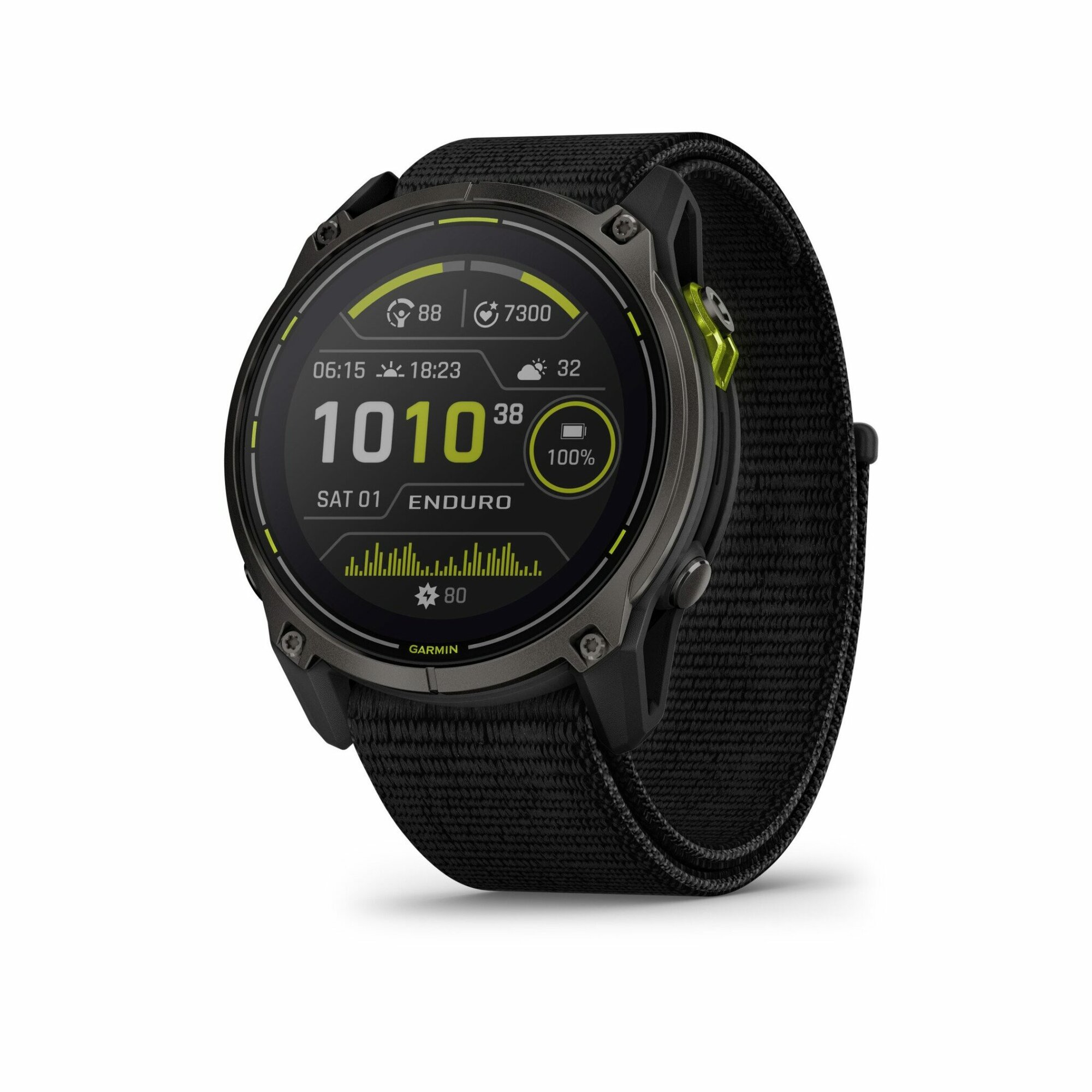 Смарт часы Garmin Enduro 3 с черным нейлоновым ремешком UltraFit Black 010-02751-01