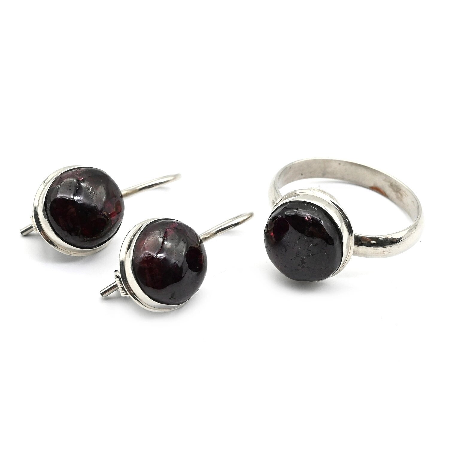 Комплект бижутерии, гранат