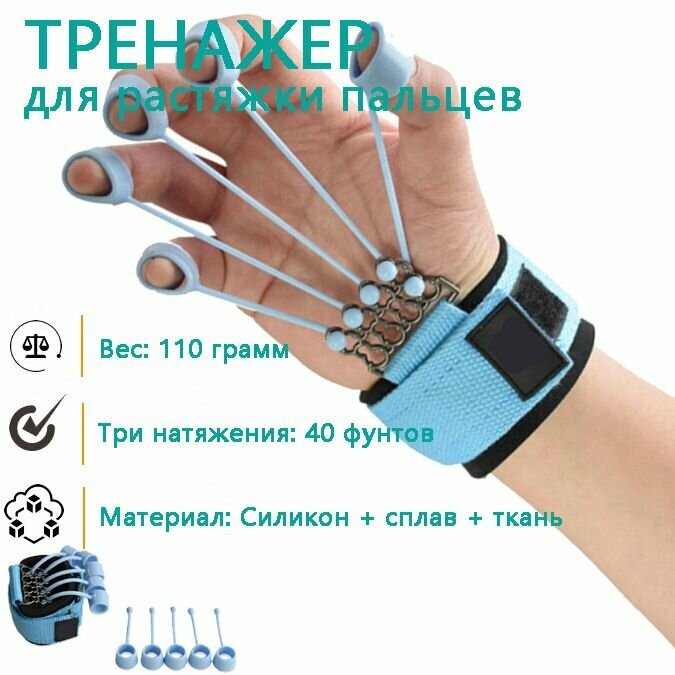 Тренажер для реабилитации сгибания и разгибания пальцев