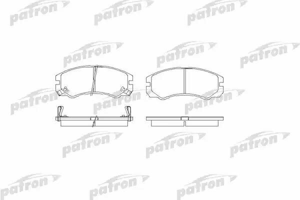 Колодки тормозные передние дисковые Isuzu Trooper/Opel Frontera patron PBP1015