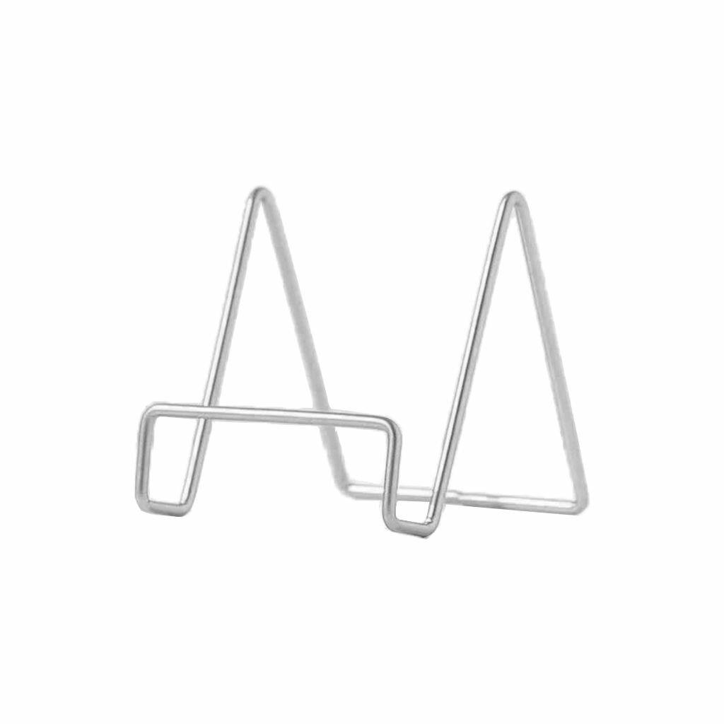 Напольный кронштейн из кованого железа-маленький-серебристый