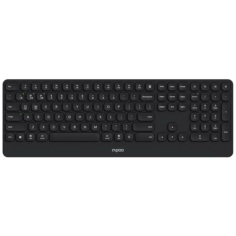 Беспроводная многорежимная клавиатура, 110 клавиш, обновленная версия Rapoo E9500G, Dark Gray, Bluetooth, ультратонкая