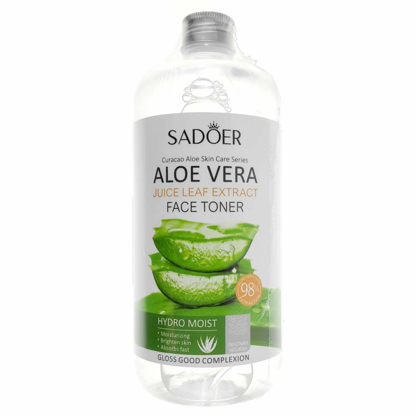 Тоник для лица SADOER увлажняющий, с Алоэ вера, 500 мл