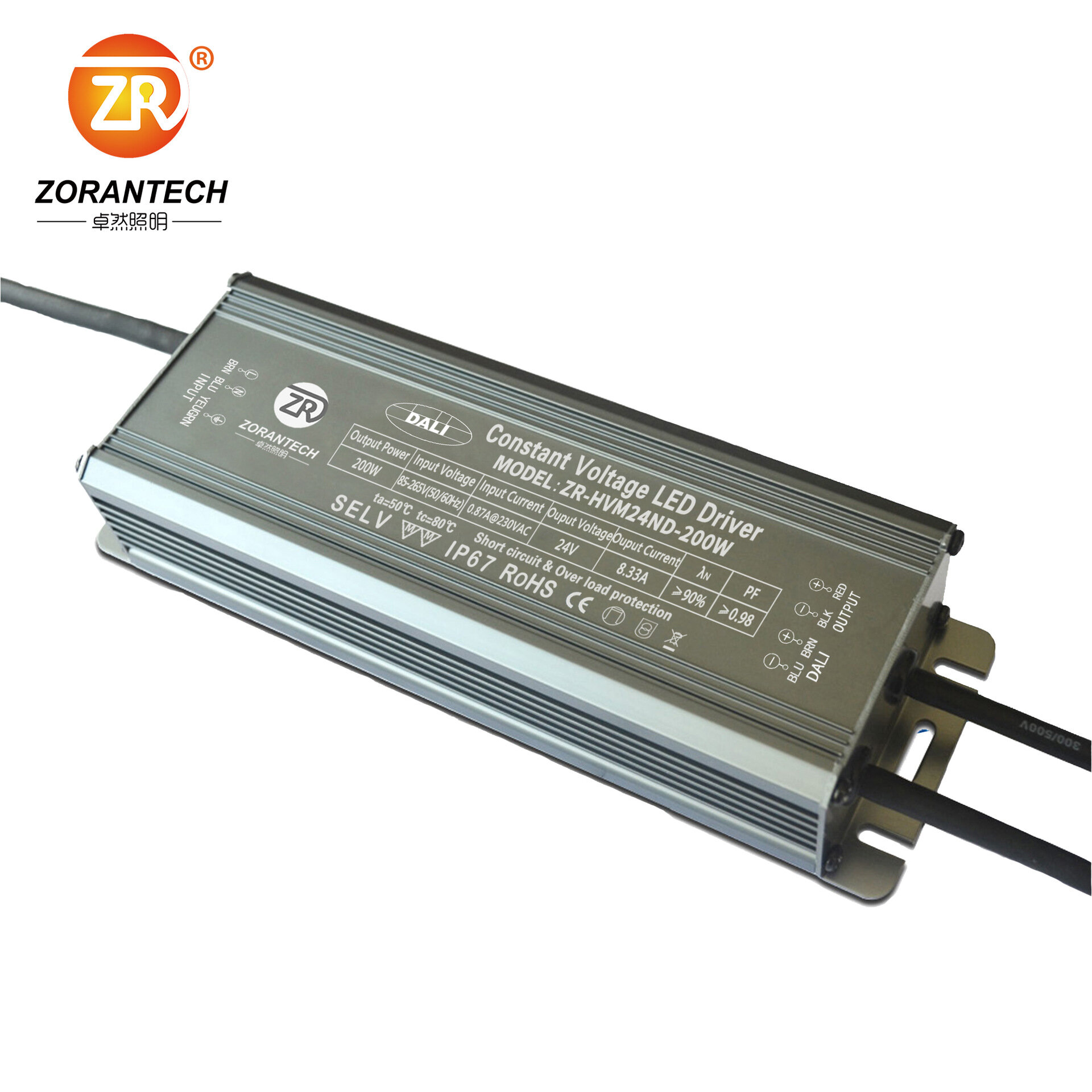 Балласт DALI, 200Вт, 12В, водонепроницаемый