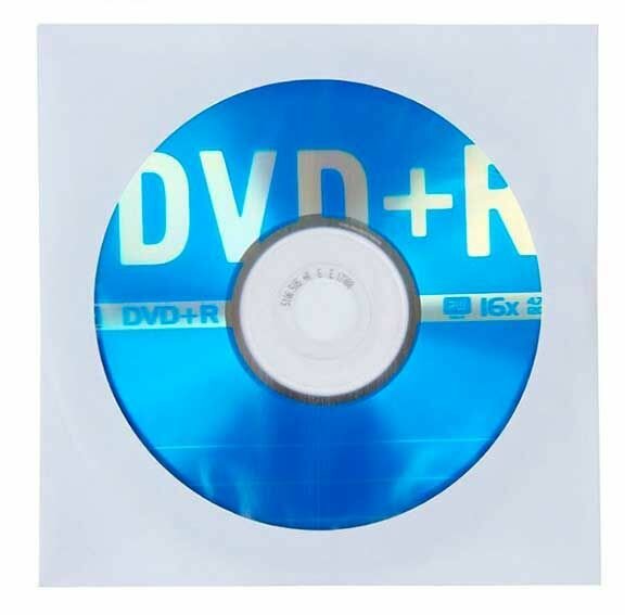 Диск компьютерный VS DVD+R4, 7 Gb 16х, бумажном конверт