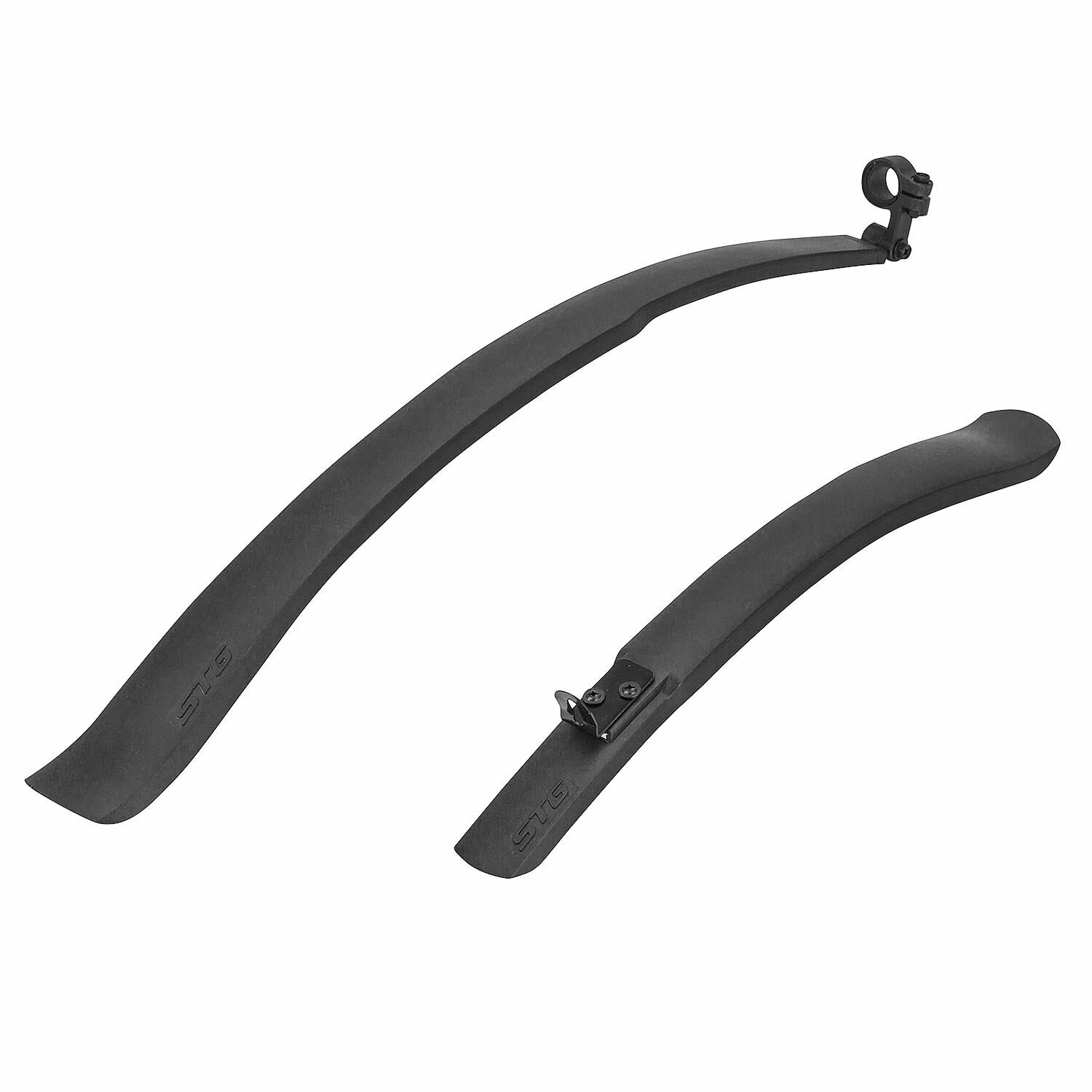 Крылья велосипедные STG 02 комплект, пластиковые, для колеса 26-28", черные