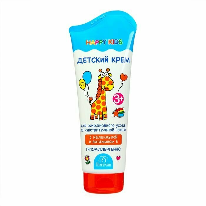 Крем детский Floresan гипоаллергенный "с Экстрактом календулы и витамином Е" 200мл (142405)