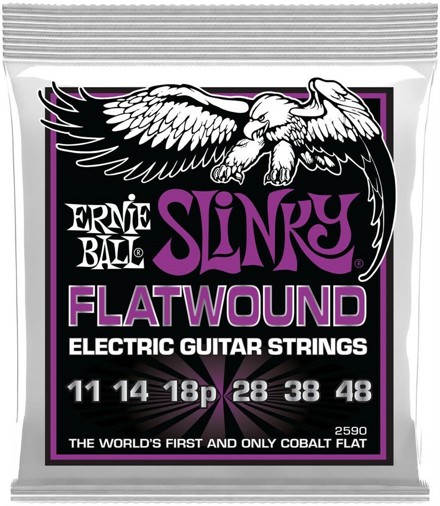 ERNIE BALL 2590 Slinky Flatwound Power 11-48 - Струны для электрогитары